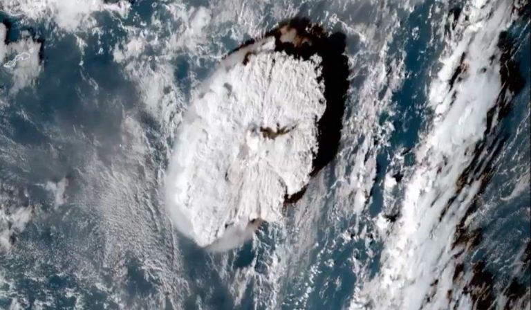 Tonga's Hunga volcano eruption from space, amazing video - Our Planet